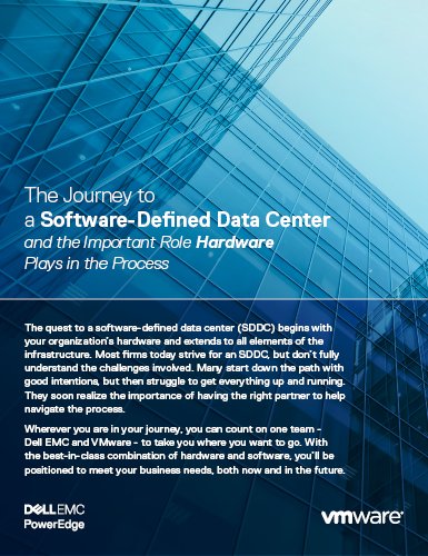 The Journey to a Software-Defined Datacenter and the Important Role Hardware Plays in the Process